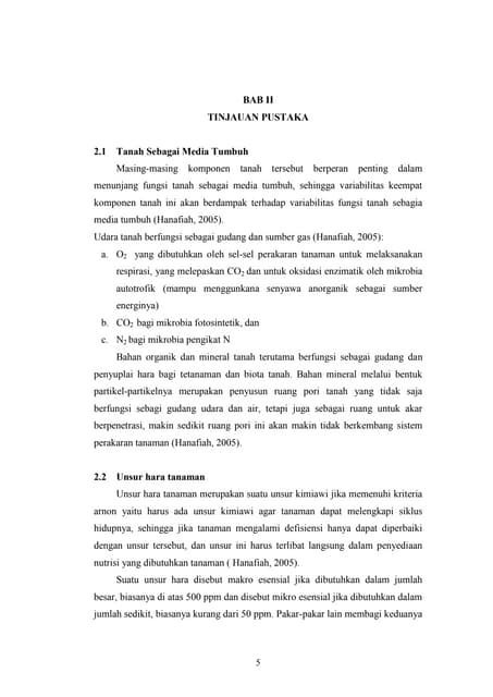 PENGARUH UNSUR FE (BESI) TERHADAP PERTUMBUHAN DAN PRODUKSI TANAMAN | PPTX
