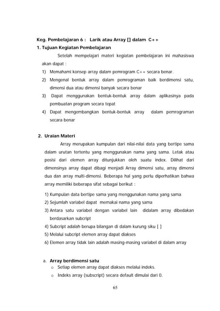 Algoritma Dan Struktur Data Array Ppt