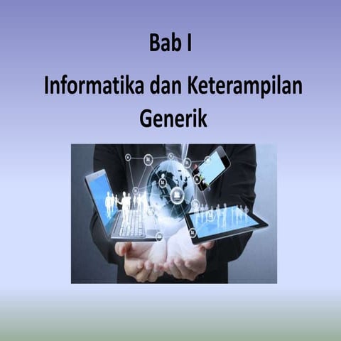 Mtaeri Pembelajaran BAB I Informatika Kelas X SMK | PPTX