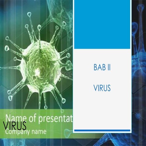 Bab ii virus | PPTX
