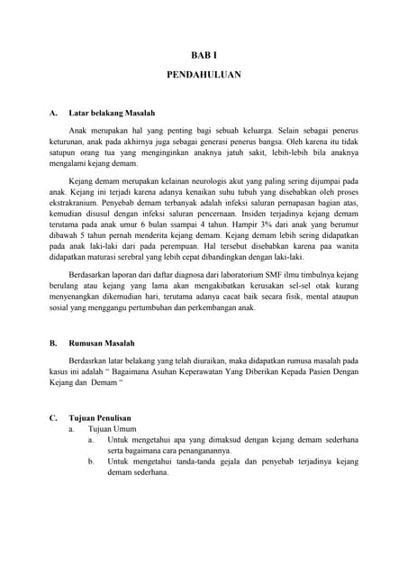 Pathway kejang demam anak lengkap | DOC