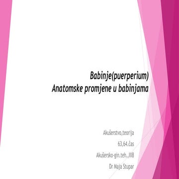 Babinje i anatomske promjene u babinjama | PPTX