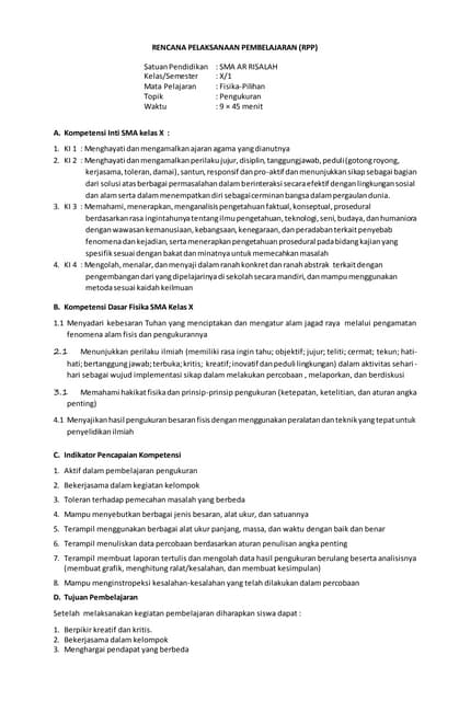 Modul Ajar Pengukuran untuk Kelas VII Semester I | PDF