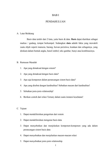 Materi struktur hirarki basis data | PPTX