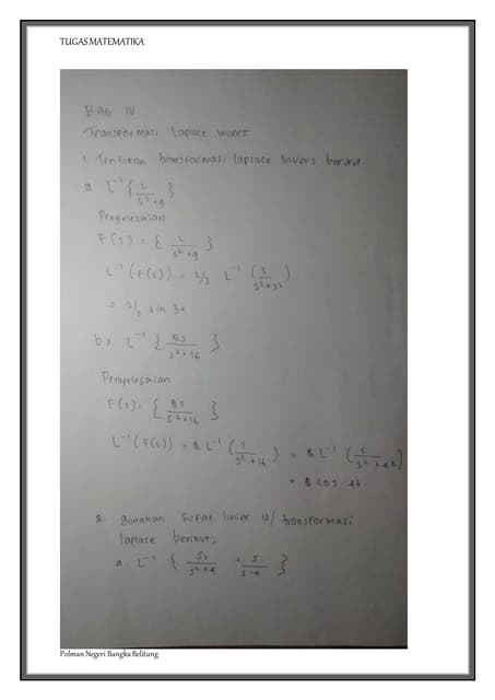 Tugas Matematika 5 Bab 4 | DOCX