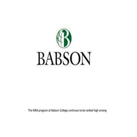 Babson college | PPTX