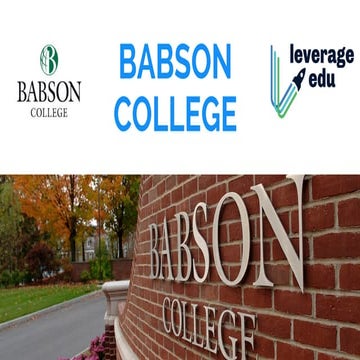 Babson College | PDF