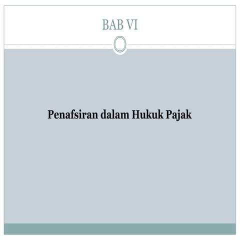 Bab vi | PPT