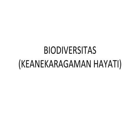 Bab Vi Biodiversitas Ppt