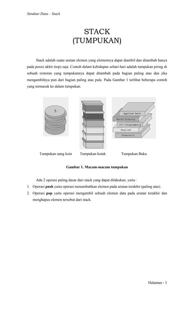 Materi Struktur Data Stack | PPT