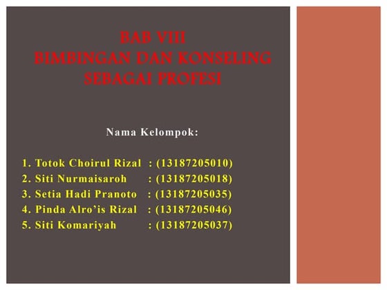 Fungsi dan prinsip bimbingan dan konseling | DOC