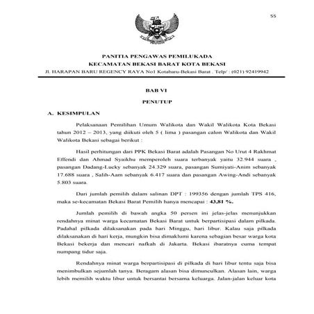 Bab vi penutup | PDF