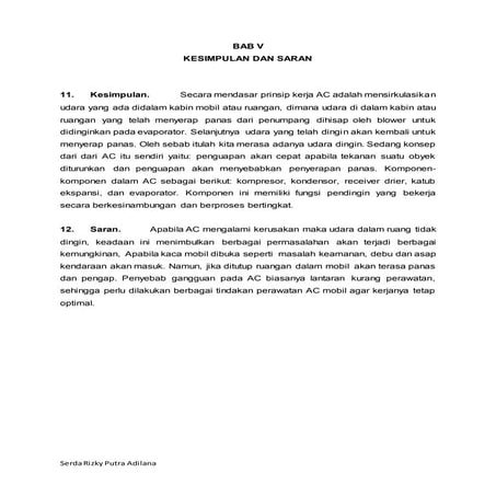 Bab v kesimpulan saran penutup | DOCX