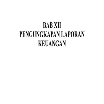 Bab xiii pengungkapan lap keuangan | PPTX