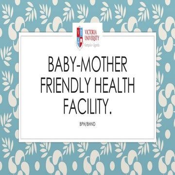 Baby-Mother Friendly Health Facility.pptx