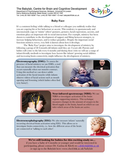 Birkbeck Babylab presentations