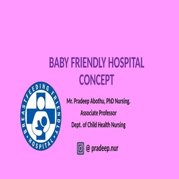 Baby Friendly Hospital Initiative (BFHI Ten Successful Steps) | PDF