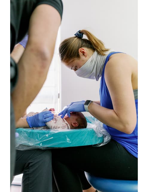 Working on baby patient at North Texas Smiles Pediatric Dentistry ...