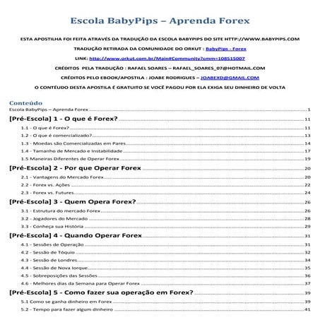 Baby Pips Apostila | PDF