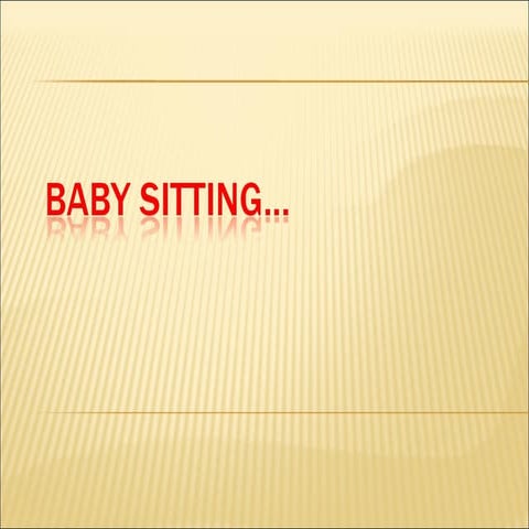 Baby sitting | PPS