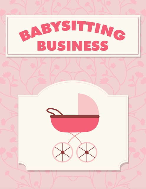 Child Care Business Plan | PPTX