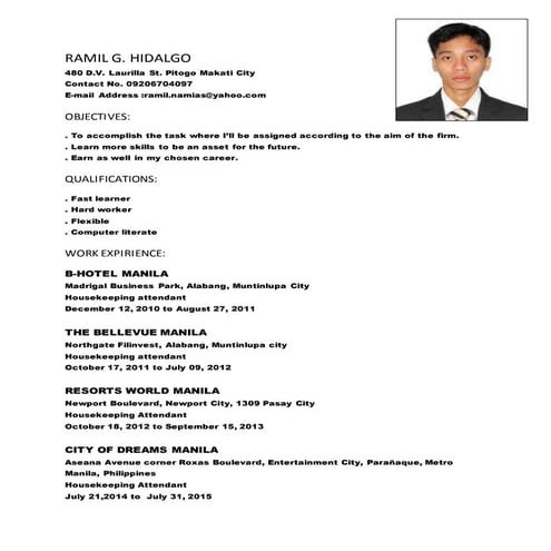 RAM resume | DOCX