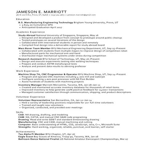 RESUME Robert Hall | PDF