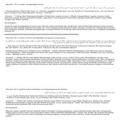 Bacaan doa | DOC