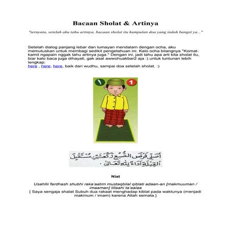 Bacaan sholat | PDF