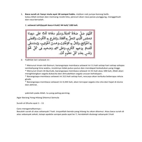 Baca surah al | DOCX