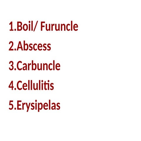 BACE 2nd yr. BOIL ABSCESS CARBUNCLE BNHG | PPTX