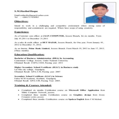 CV of S M | PDF