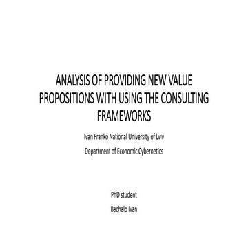 Developing new value propositions | PPT