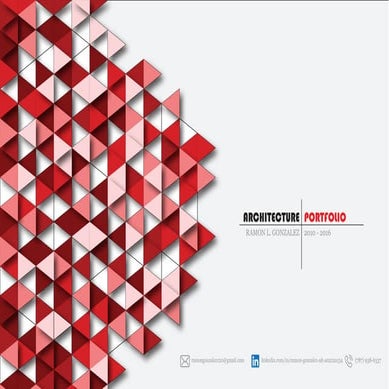 Bachelor of architecture portfolio ramón l. gonzález | PDF