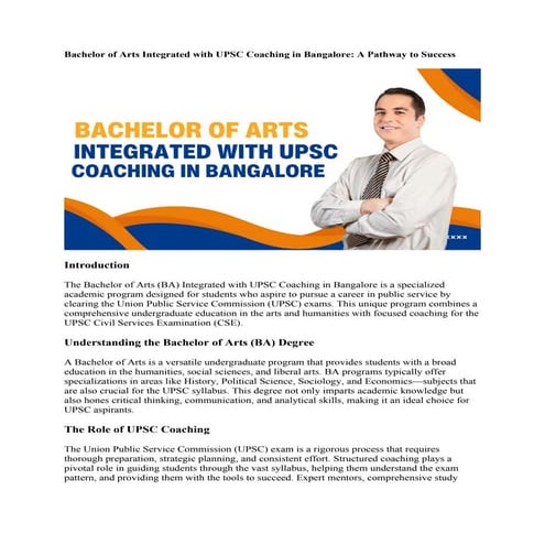 Bachelor of Arts Integrated with UPSC Coaching in Bangalore.docx