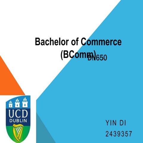 Bachelor of commerce | PPT
