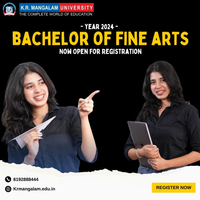 Bachelor's in Fine Arts Course at KR Mangalam University | PDF