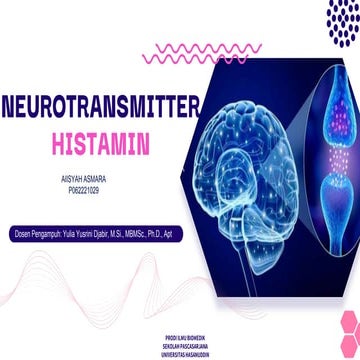 Neurotransmitter Histamin | PPTX