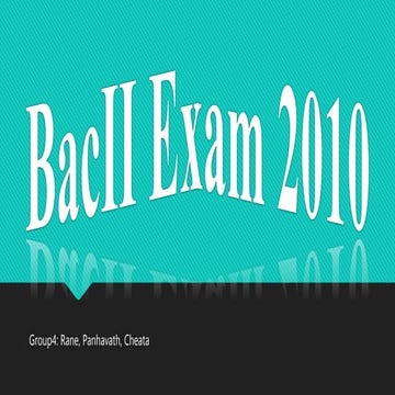BacII Exam 2010 English.pptx