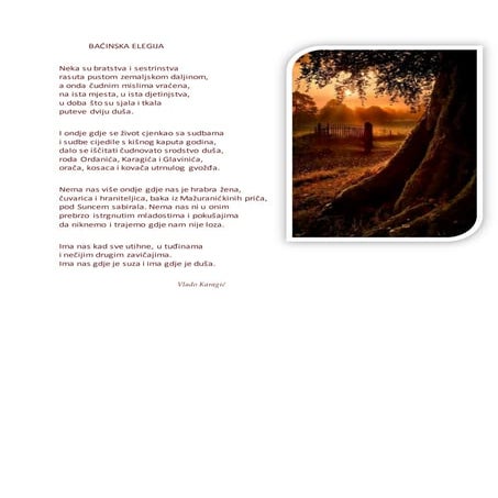 Baćinska elegija | DOCX