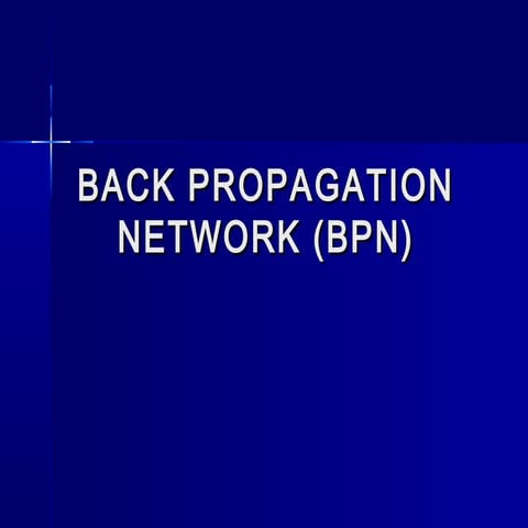 Back propagation | PPT