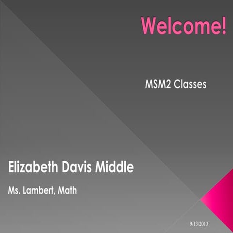 Back-to-School Night | PPTX