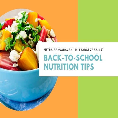 Back to-school nutrition tips | PDF