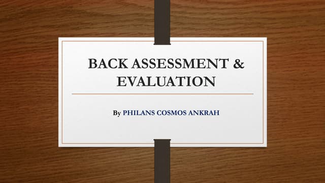 Lumbar spine physical examination in physiotherapy.pptx