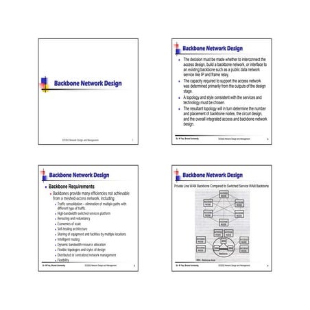 Backbone Network Design Network Design And Performance Analysis.pdf
