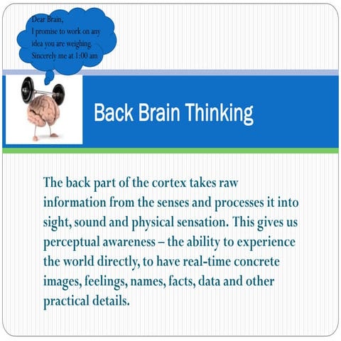 Back brain thinking | PPTX