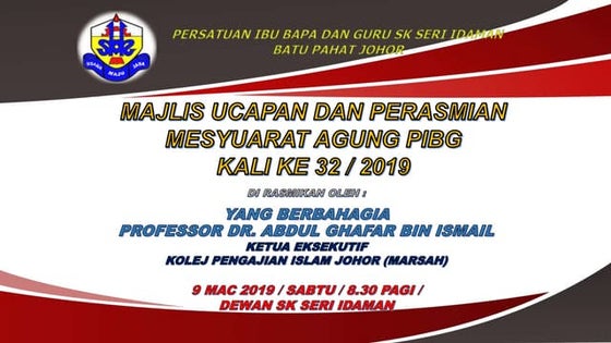 Backdrop majlis perpisahan gb | PPTX