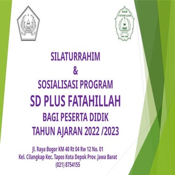 BACKDROP SOSIALISASI PROGRAM SDPF TAPOS DEPOK | PPT