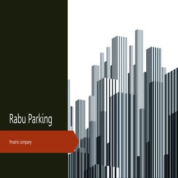 Backend_โปรแกรมRabu Parking(1). ี้ี้ีpptx | PPTX