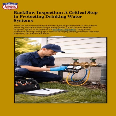 Backflow Inspection A Critical Step in Protecting Drinking Water ...